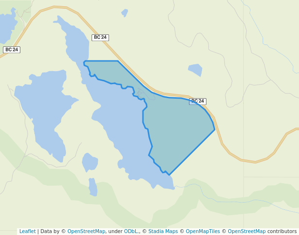 Latremouille Lake Recreation Site in Little Fort | Map and Routes