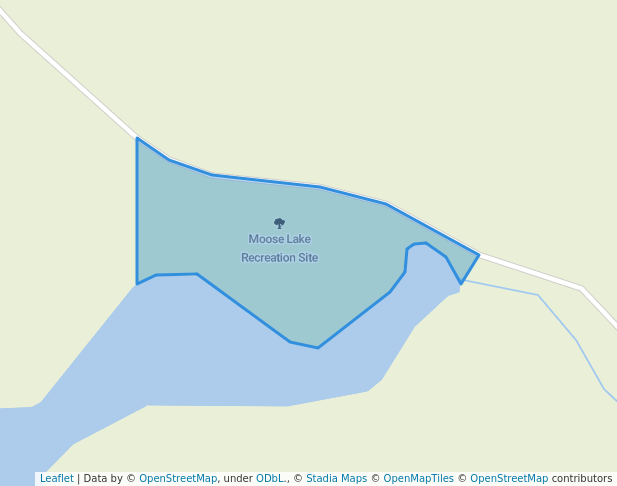 Moose Lake Recreation Site in Little Fort | Map and Routes