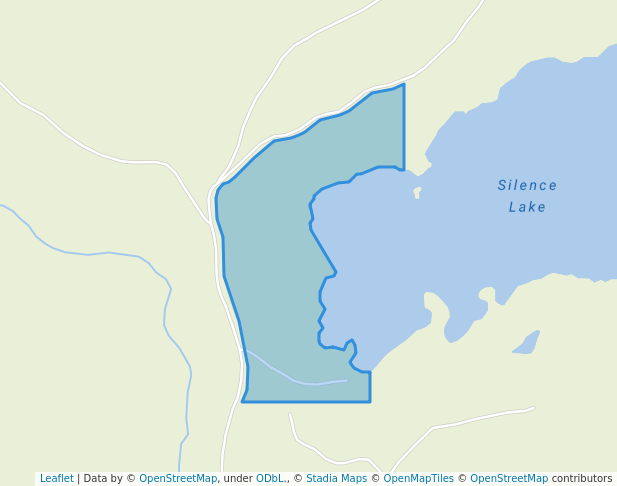 Silence Lake Recreation Site in Vavenby | Map and Routes