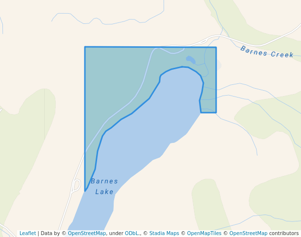 Barnes Lake Recreation Site in Ashcroft | Map and Routes