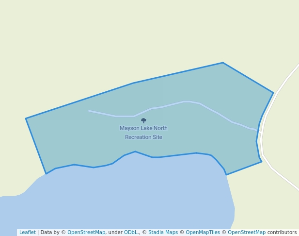 Mayson Lake North Recreation Site in Darfield | Map and Routes