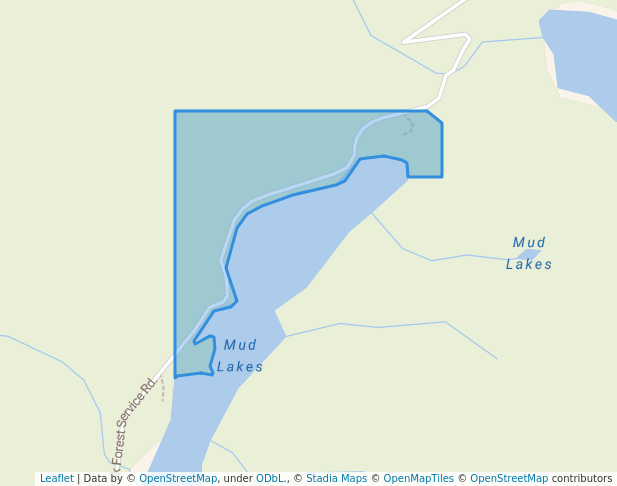 Mud Lake North Recreation Site in Shalalth | Map and Routes