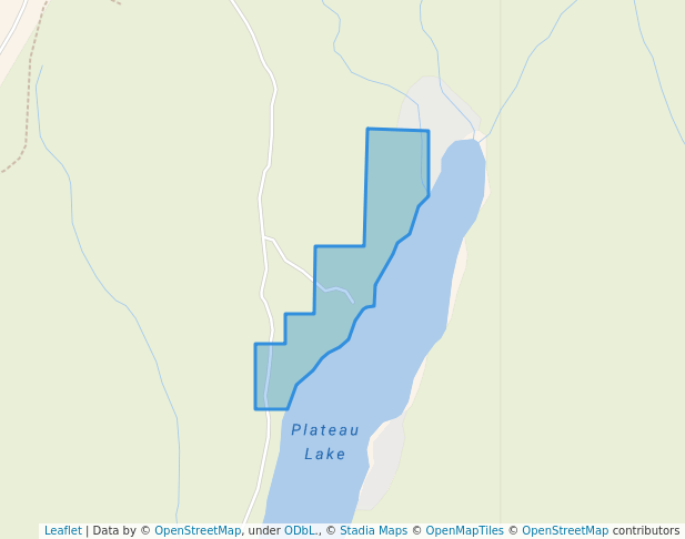 Plateau Lake Recreation Site in Monte Lake | Map and Routes