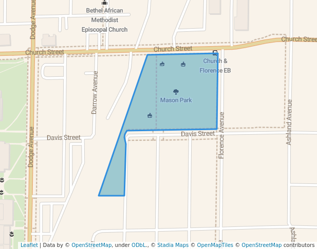 Mason Park in Evanston | Map and Routes