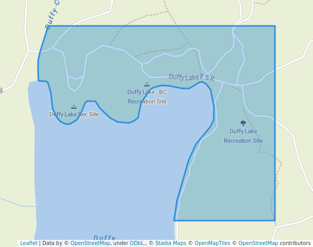 Duffy Lake Recreation Site in Savona | Map and Routes