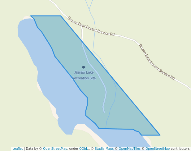 Jigsaw Lake Recreation Site in Nass Camp | Map and Routes