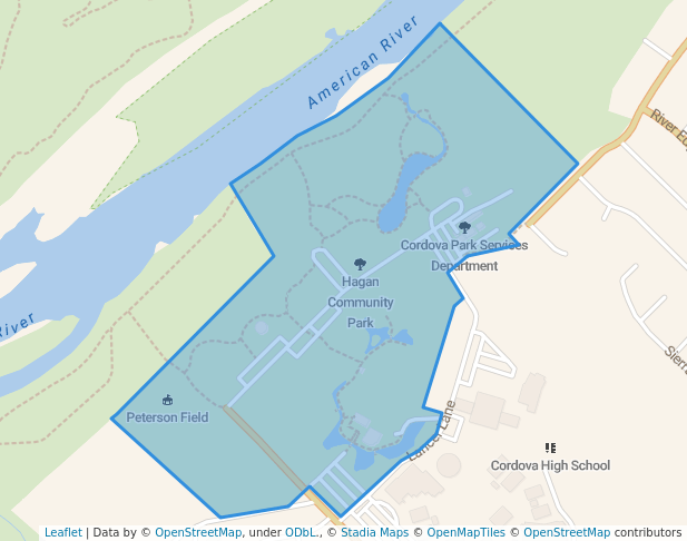 Hagan Community Park in Rancho Cordova | Map and Routes