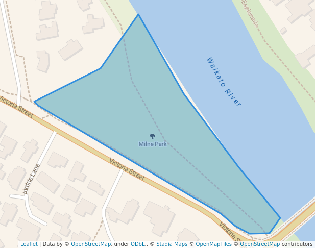 Milne Park in Hamilton | Map and Routes