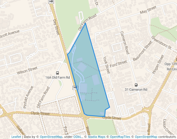 Lugton Park in Hamilton | Map and Routes