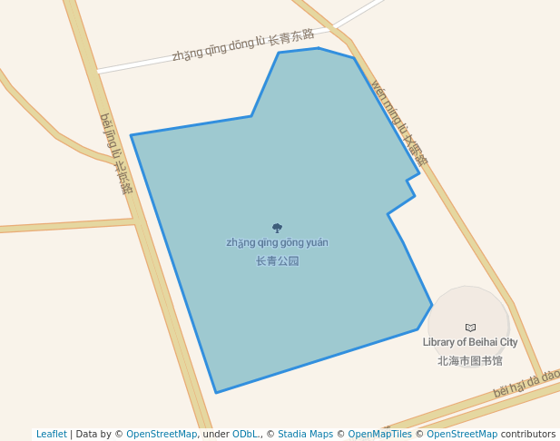 长青公园 in Bei Hai Shi | Map and Routes