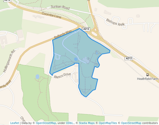 Heathfield in Croydon | Map and Routes