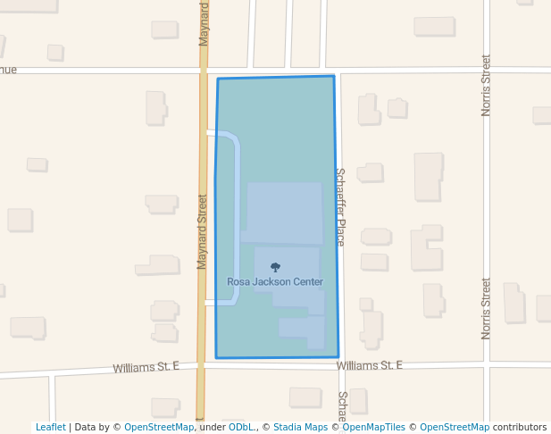 Rosa Jackson Center in Macon | Map and Routes