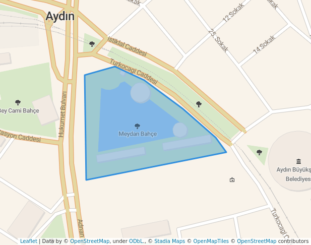 Meydan Bahçe in Aydın | Map and Routes