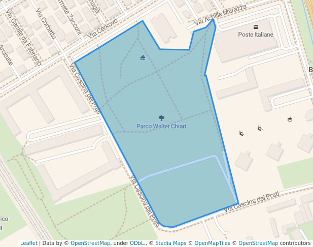 Parco Walter Chiari in Milano | Map and Routes