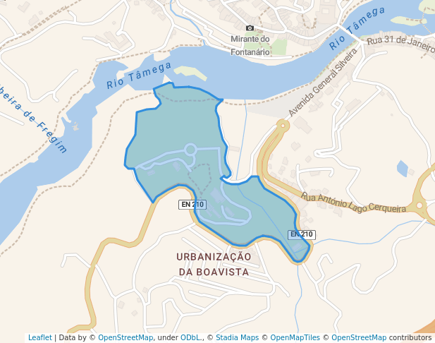 Parque Florestal de Amarante in Amarante | Map and Routes