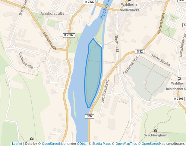 Werder in Waldheim | Map and Routes