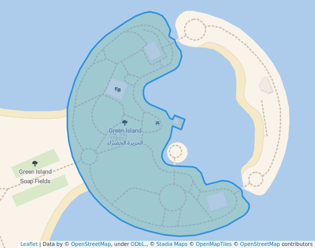 Green Island in Hawally | Map and Routes