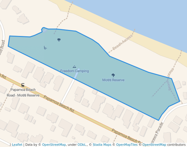 Motiti Reserve in Tauranga | Map and Routes