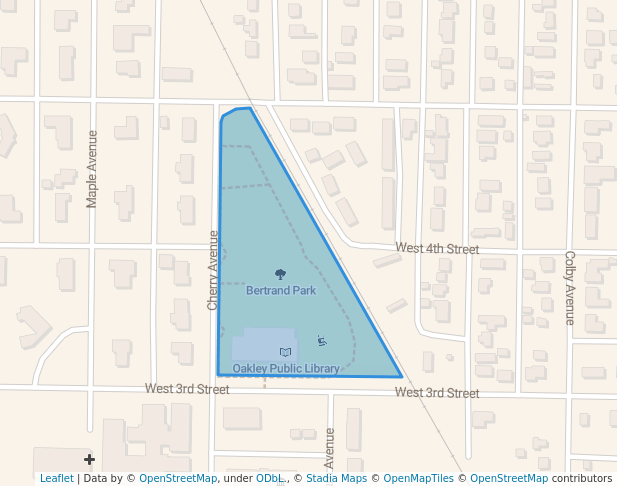 Bertrand Park in Oakley | Map and Routes