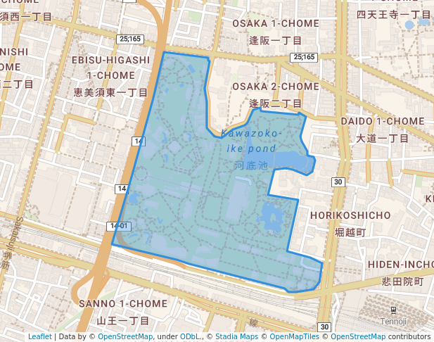 Tennoji Park in Osaka | Map and Routes