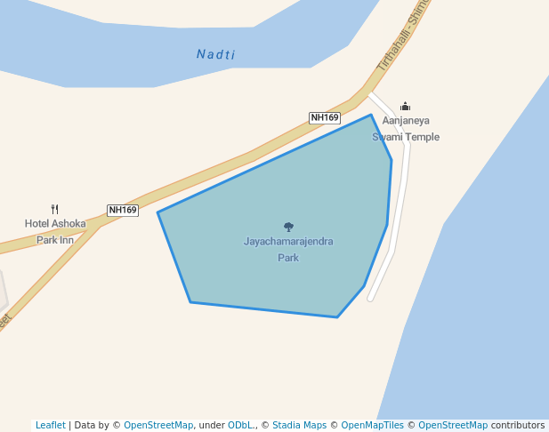 Jayachamarajendra Park in Thirthahalli | Map and Routes
