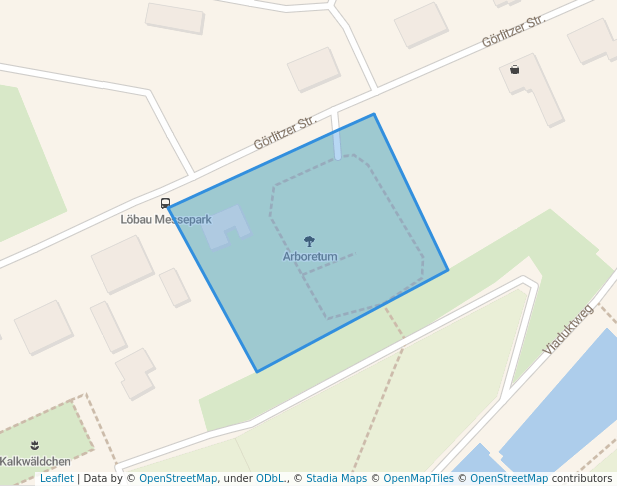 Arboretum in Löbau | Map and Routes