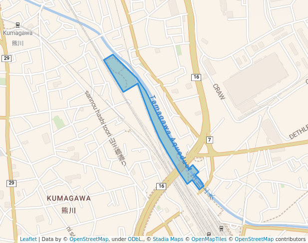 Nikkobashi Park in Fussa | Map and Routes
