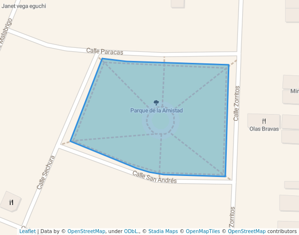 Parque de la Amistad in Punta Hermosa | Map and Routes