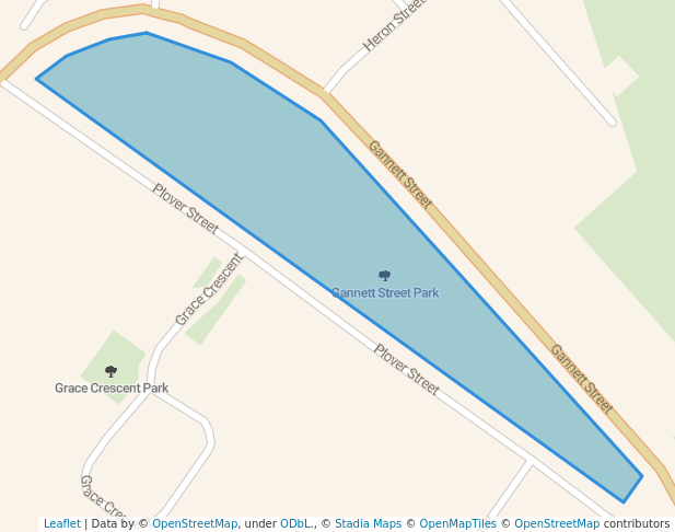 Gannett Street Park in Slade Point | Map and Routes