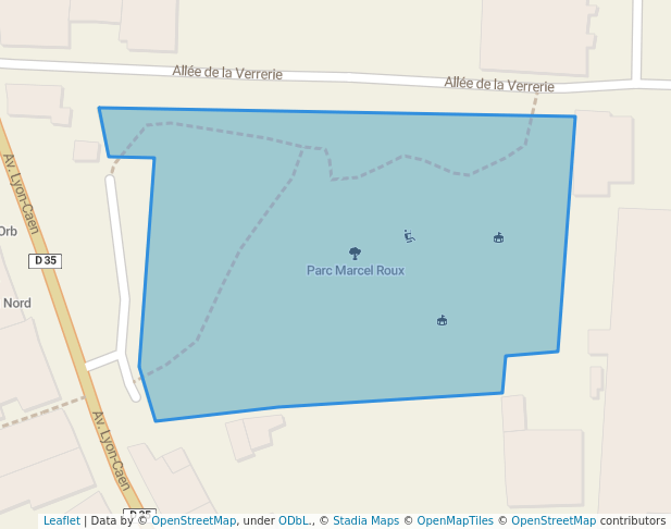 Parc Marcel Roux in Le Bousquet-d'Orb | Map and Routes