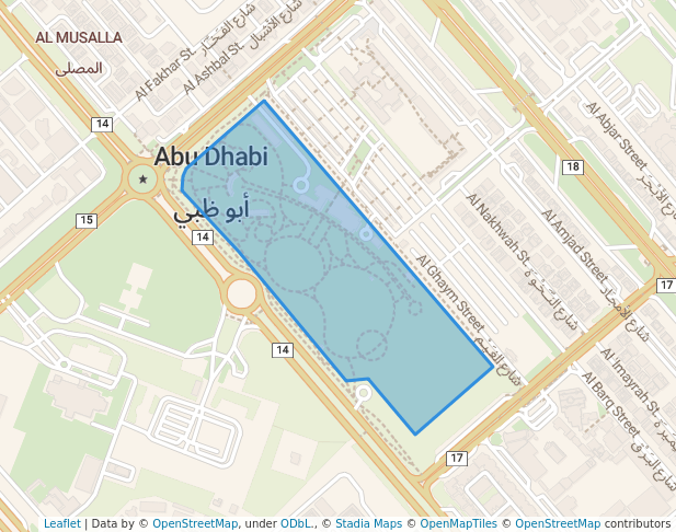 Mushrif Park in Abu Dhabi | Map and Routes