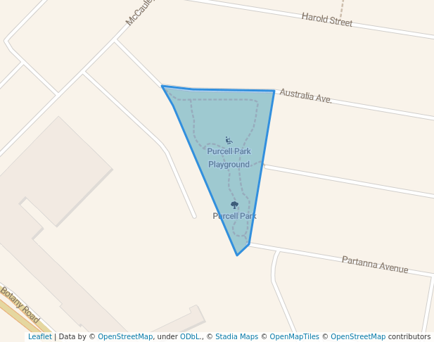 Purcell Park in Matraville | Map and Routes