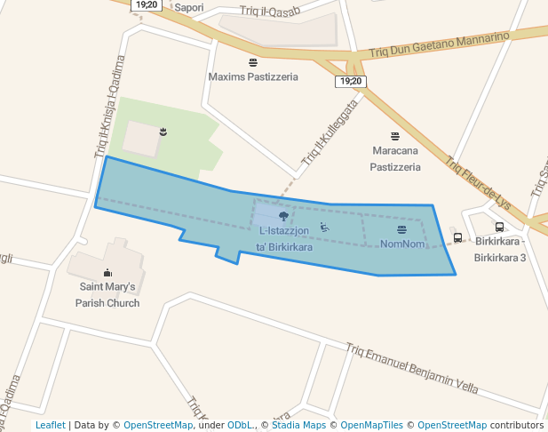 L-Istazzjon ta' Birkirkara in Birkirkara | Map and Routes