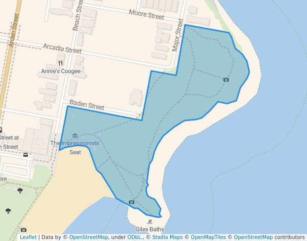 Dunningham Park in Coogee | Map and Routes