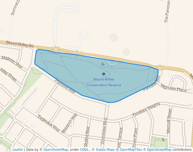 Mount Ridley Conservation Reserve in Craigieburn | Map and Routes