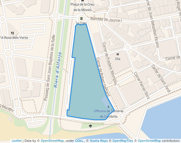 Parc del Pescador in Cambrils | Map and Routes