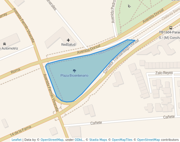 Plaza Bicentenario in Conchalí | Map and Routes