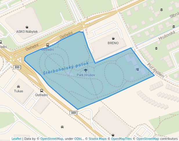 Park Hrušov in Prague | Map and Routes