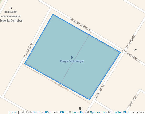 Parque Vista Alegre in Santiago de Surco | Map and Routes