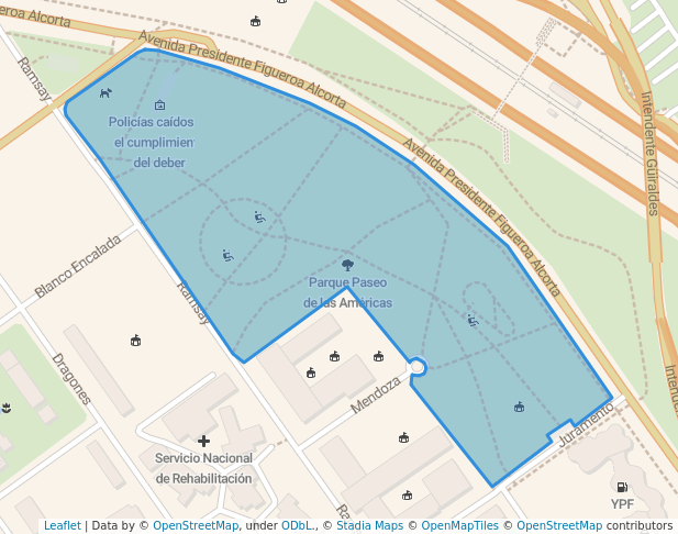 Parque Paseo de las Américas in Buenos Aires | Map and Routes