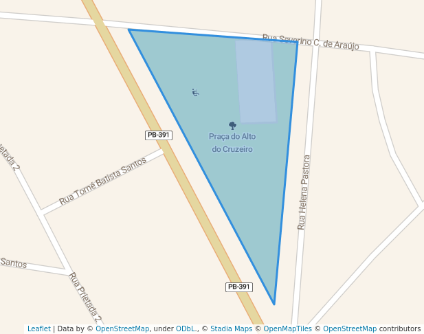 Praça do Alto do Cruzeiro in Sousa | Map and Routes