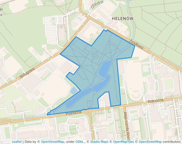 Park Helenów in Łódź | Map and Routes