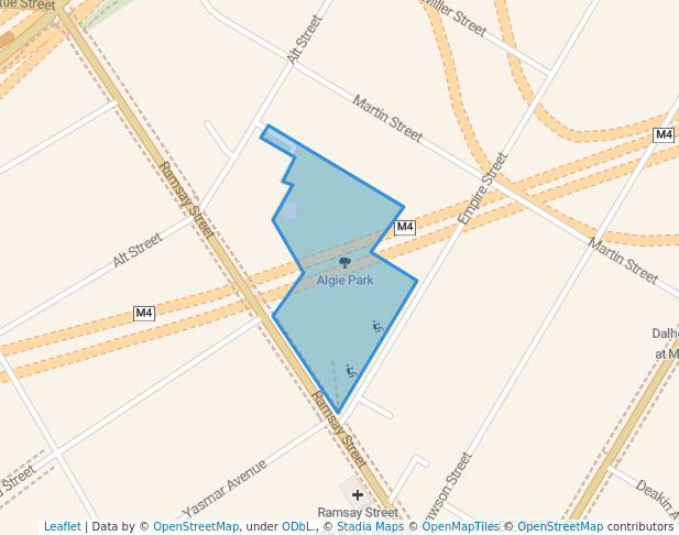 Algie Park in Haberfield | Map and Routes