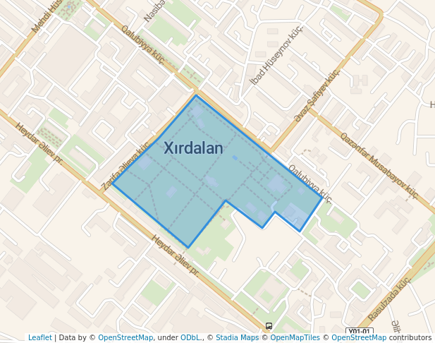 Heydər Əliev parkı, Xırdalan in Khirdalan | Map and Routes