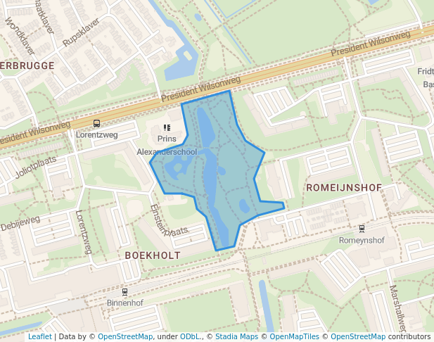Wijktuin Ommoord in Rotterdam | Map and Routes