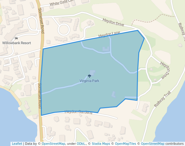 Virginia Park in Sandys | Map and Routes