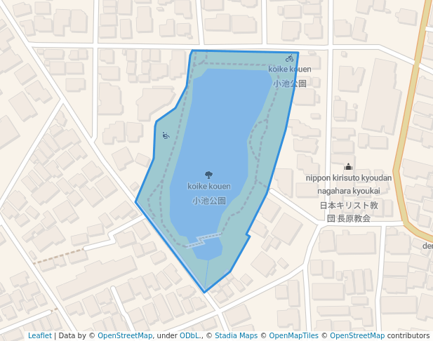 小池公園 in Ota City | Map and Routes