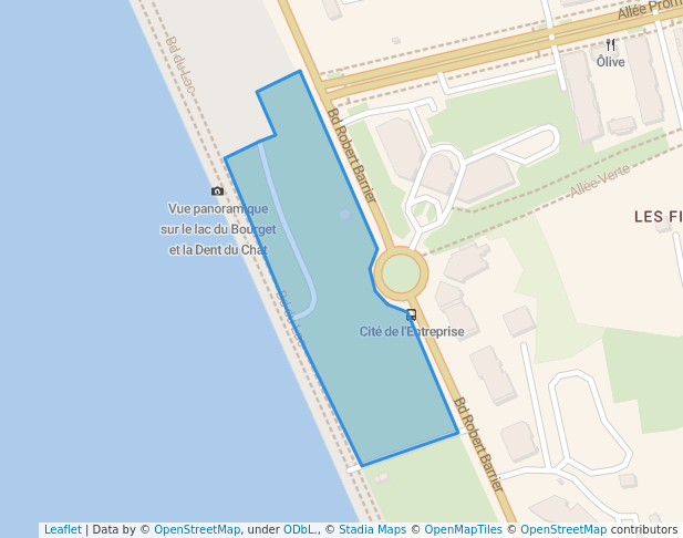 Esplanade du Lac in Aix-les-Bains | Map and Routes