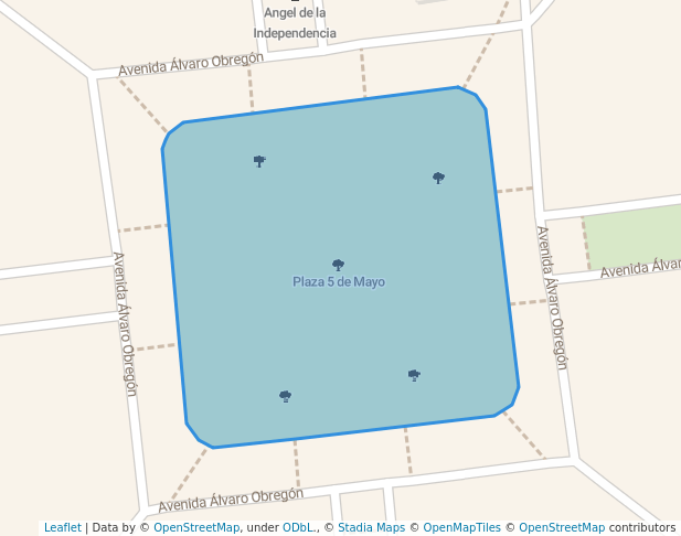 Plaza 5 de Mayo in Navojoa | Map and Routes