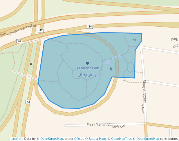 Azadegan Park in Tehran | Map and Routes